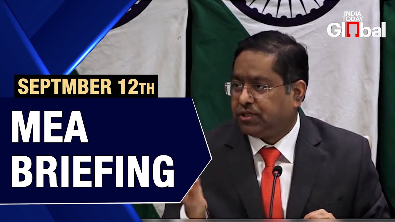 LIVE: MEA's Weekly Briefing | India Today Global - YouTube