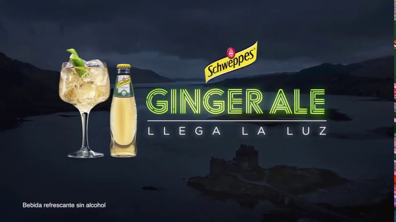 Advertisement Schweppes Ginger Ale Luz para tu copa / Anuncios ...