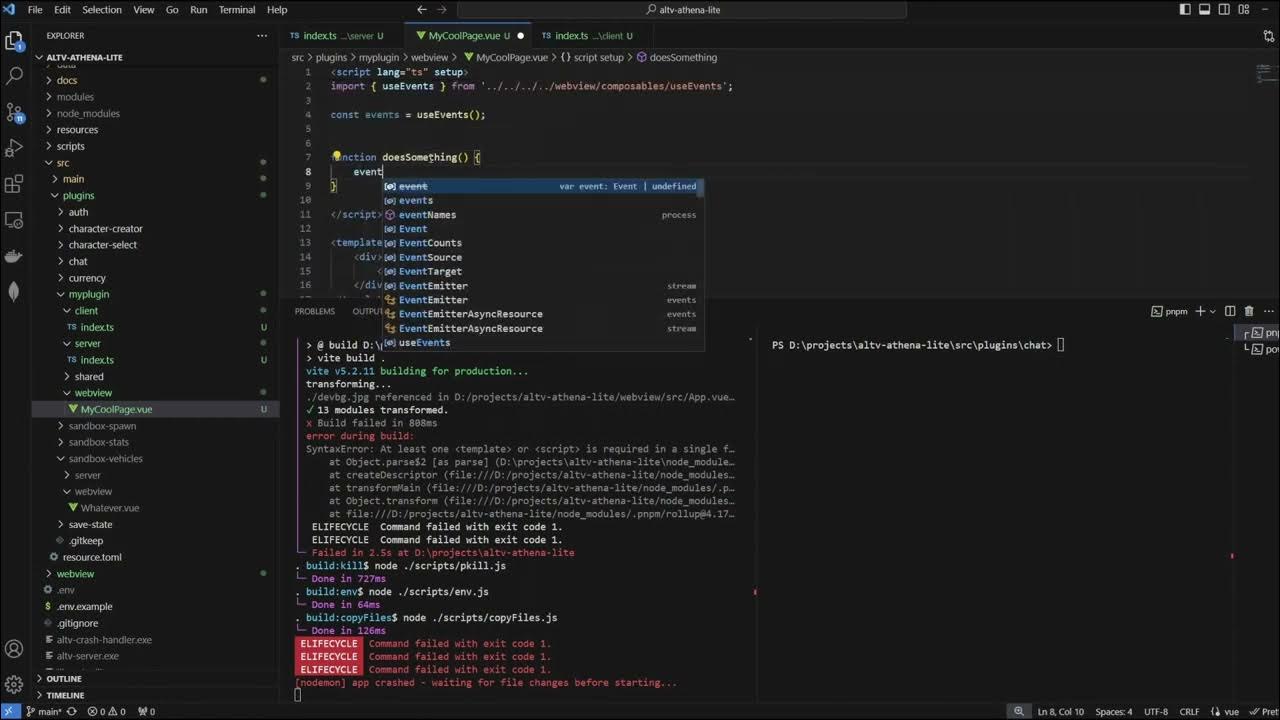 Rebar Framework - How to make Plugins for alt:V with TypeScript / JavaScript - YouTube
