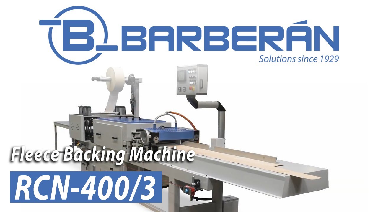 FLEECE BACKING MACHINE RCN-400/3 - YouTube