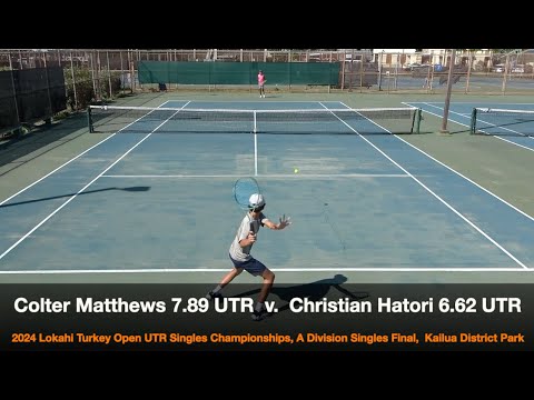 Colter Matthews v Christian Hatori FINALS HLTS - 2024 Lokahi Turkey Open UTR Singles ...