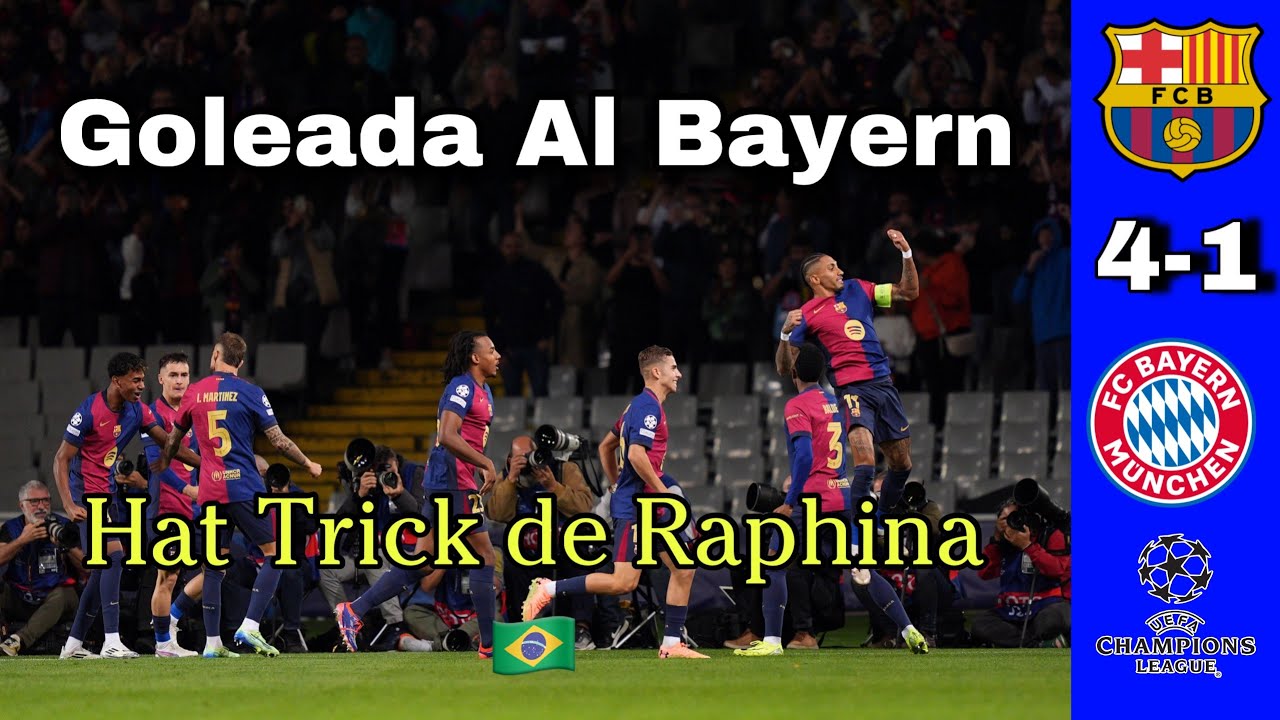 El Barca Humilla al Bayern con Hat Trick de Raphina 💙 ️ | El Clásico 🔜 ...