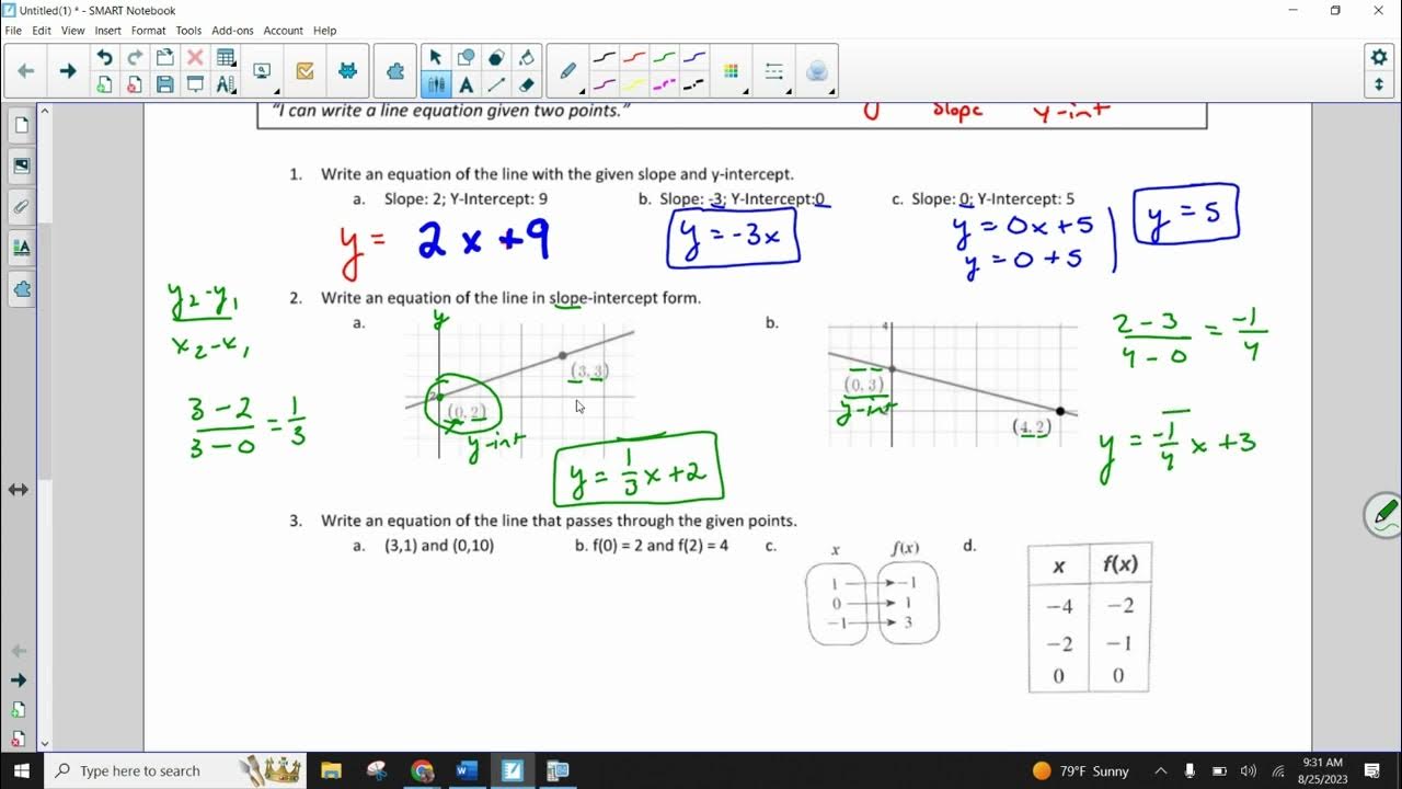 Algebra II - Section 1.3a (Part A) - YouTube