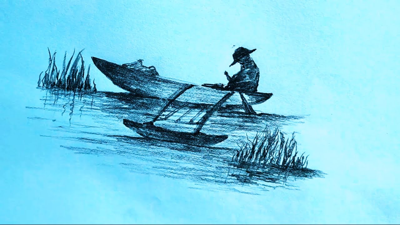 Mastering the Waves: Pencil Art for Hyperrealistic Boat Drawing - YouTube