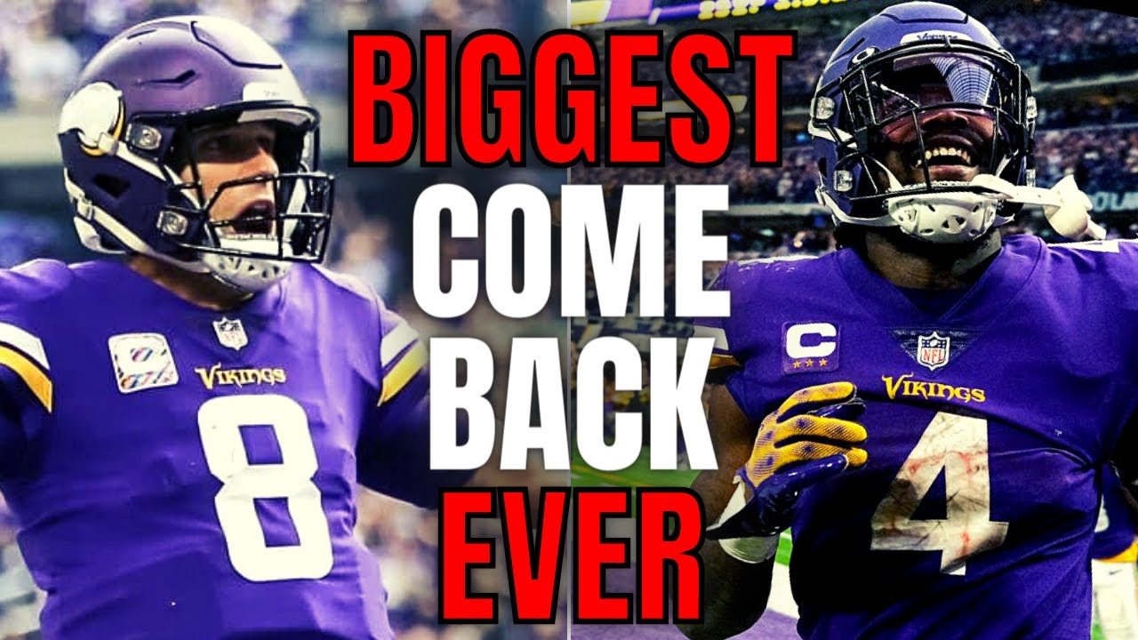 Vikings SHOCK The NFL With Biggest Comeback In HISTORY! | Erase 33-0 ...
