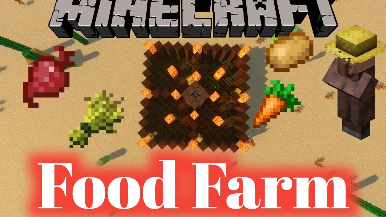 Minecraft Villager potato/carrot farm - 600+ Per Hour - YouTube