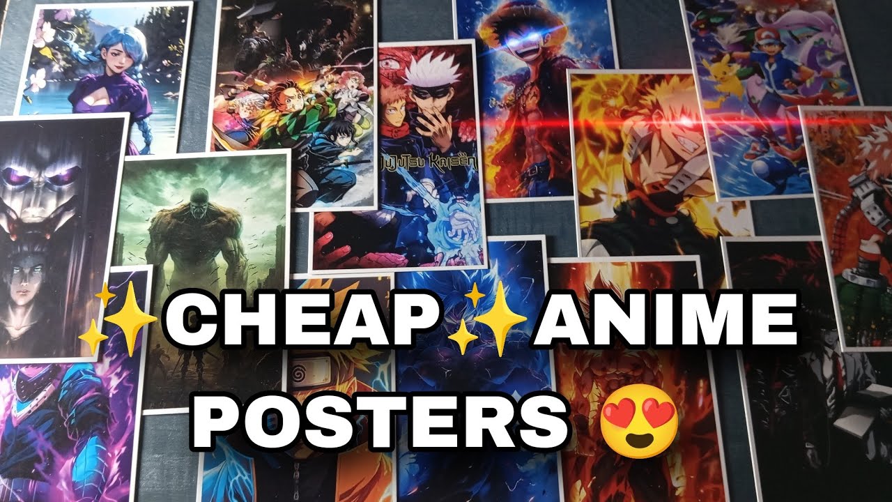 I GOT CHEAP ANIME POSTERS 😍| FOR MY ROOM | VERY AWESOME 😎👍🏻 #anime # ...