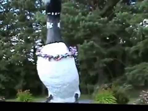 Fiberglass Loon In Loon Capital Of The World, Mercer Wisconsin - YouTube