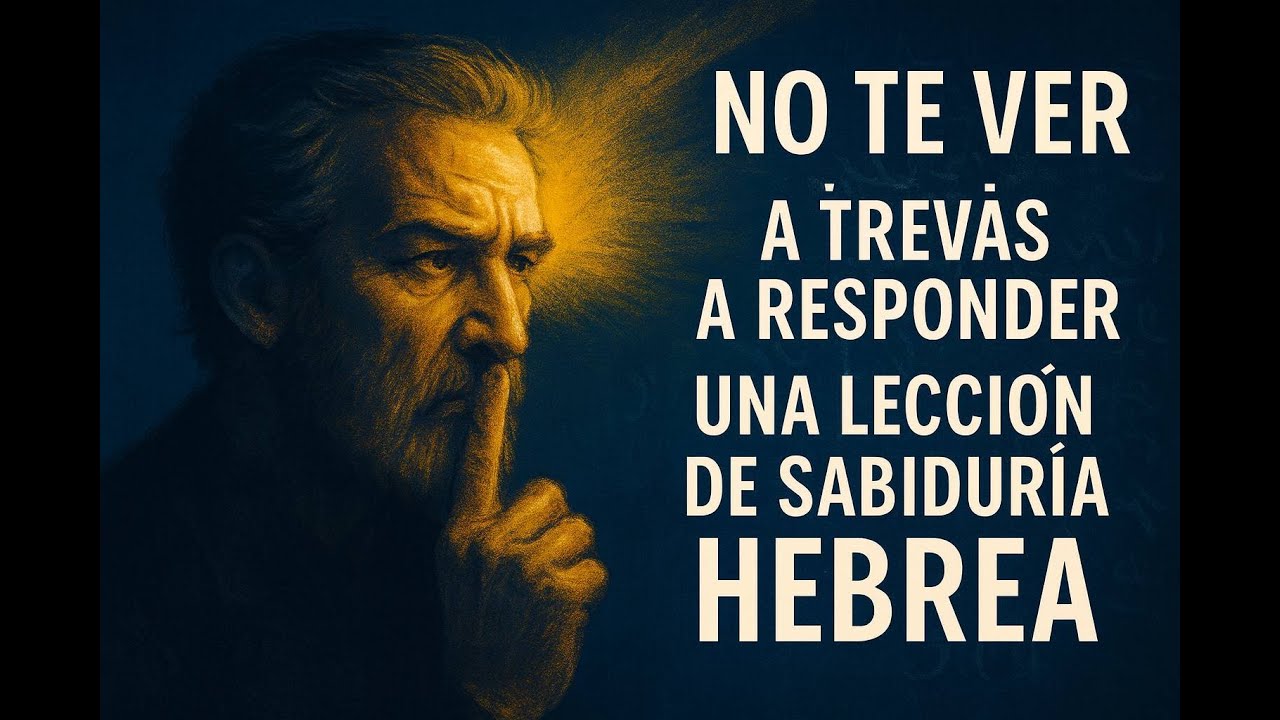 SABIDURÍA HEBREA: EL PODER DEL SILENCIO EN LAS DISCUSIONES - YouTube