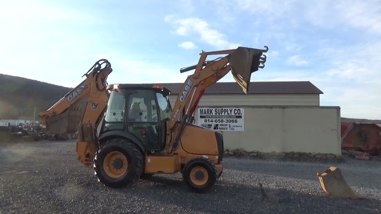 2016 Case 580N EP Rubber Tire Backhoe Loader Cab Heat Air Entenda Hoe 4X4 Nice For Sale Clean ...