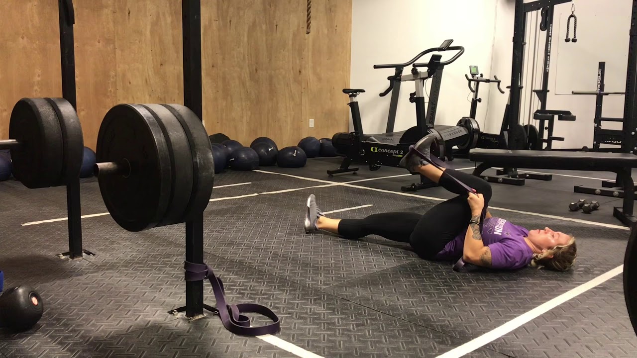 Banded Hamstring Floss - YouTube