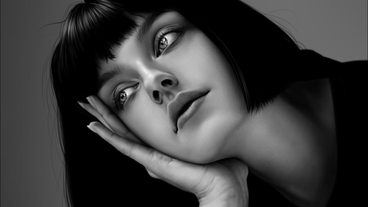 Procreate digital portrait painting - Notion - YouTube