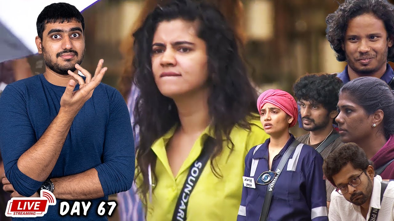 🔴LIVE Day 67: Soundarya & Anshida Clash | Raanav vs Manjari | Bigg Boss ...