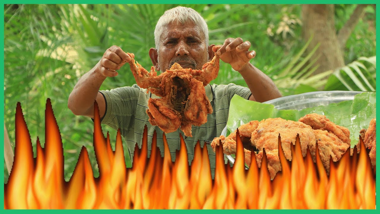 Village-Style Chicken Fry Village Cooking | Calming Sounds & Tasty ...