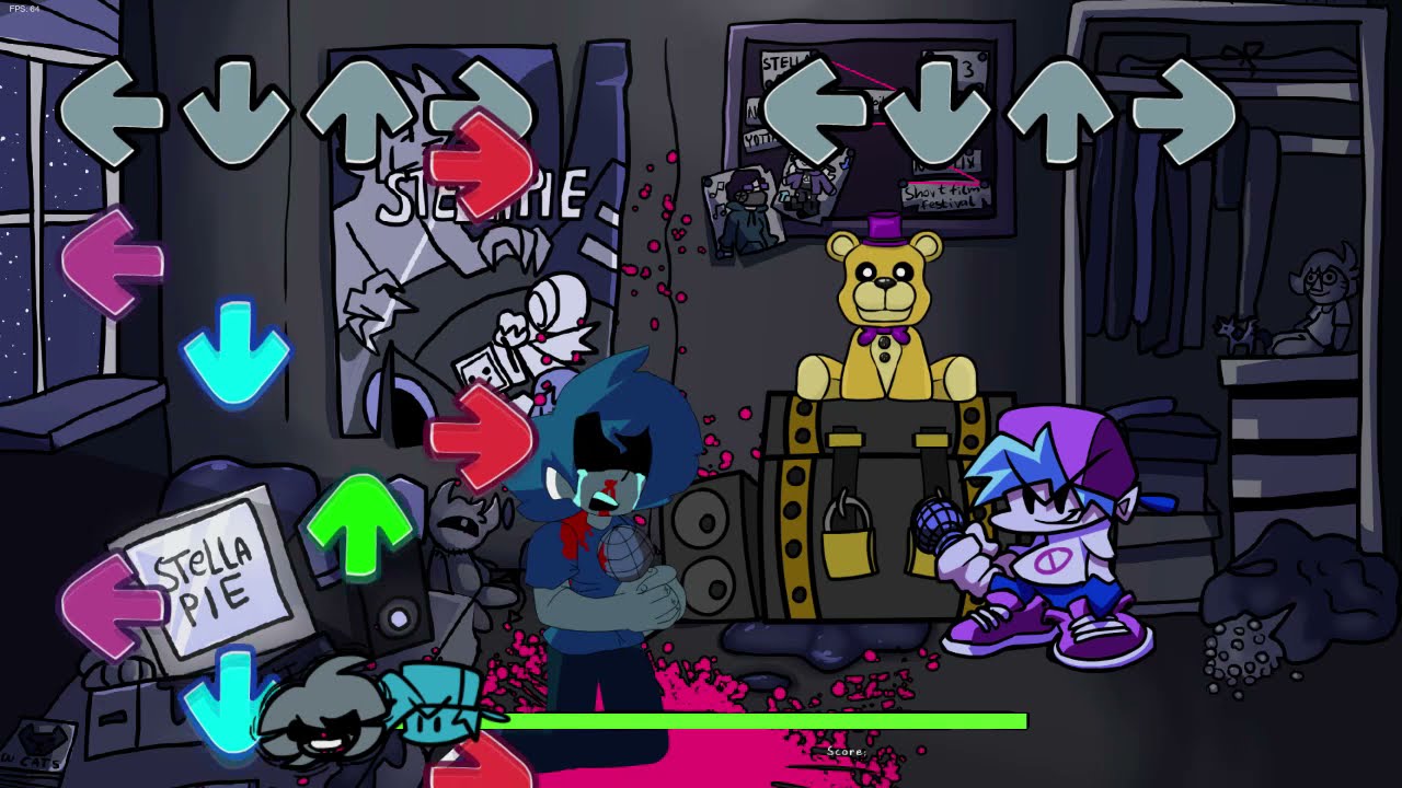 FNF VS. Starving Artist HD but BF killed her... !? FNF Starving Artist ...