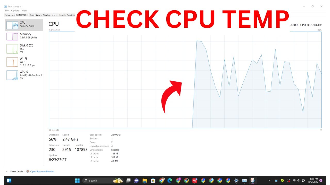 How To Check CPU Temp Windows 11 - YouTube