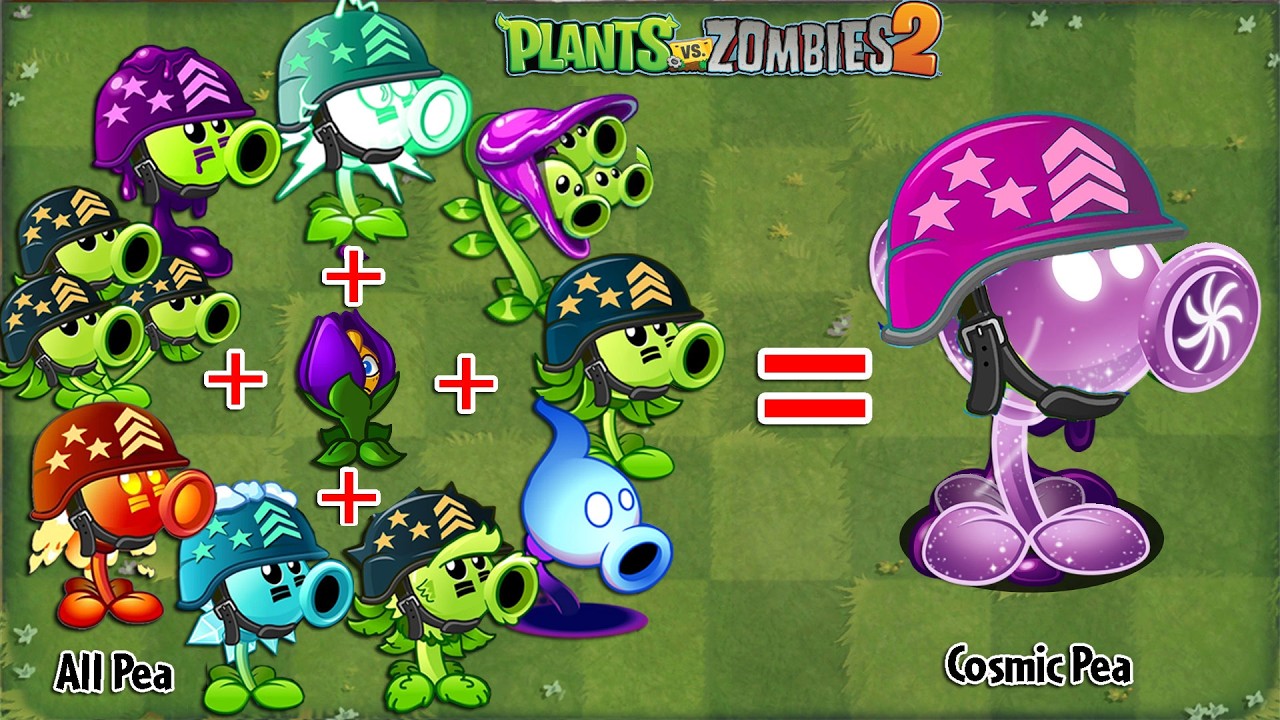Pvz 2 Discovery - All Super PEA Plants Evolution & Fusion NOOB - PRO ...