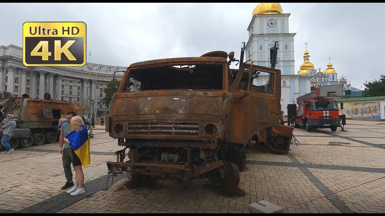 Drive through KIEV during The War 🇺🇦 UKRAINE 4K - YouTube