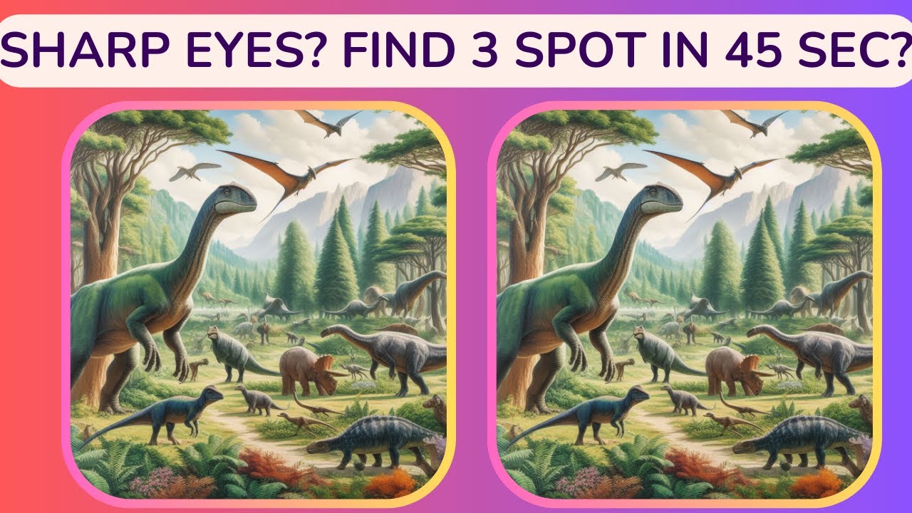 Spot the Differences: 100% Hard Level Find The Difference Game - YouTube