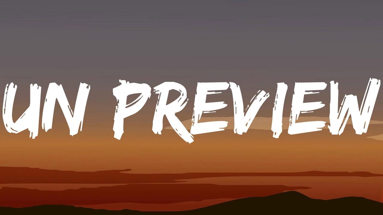 Bad Bunny - UN PREVIEW (Letra/lyrics) - YouTube