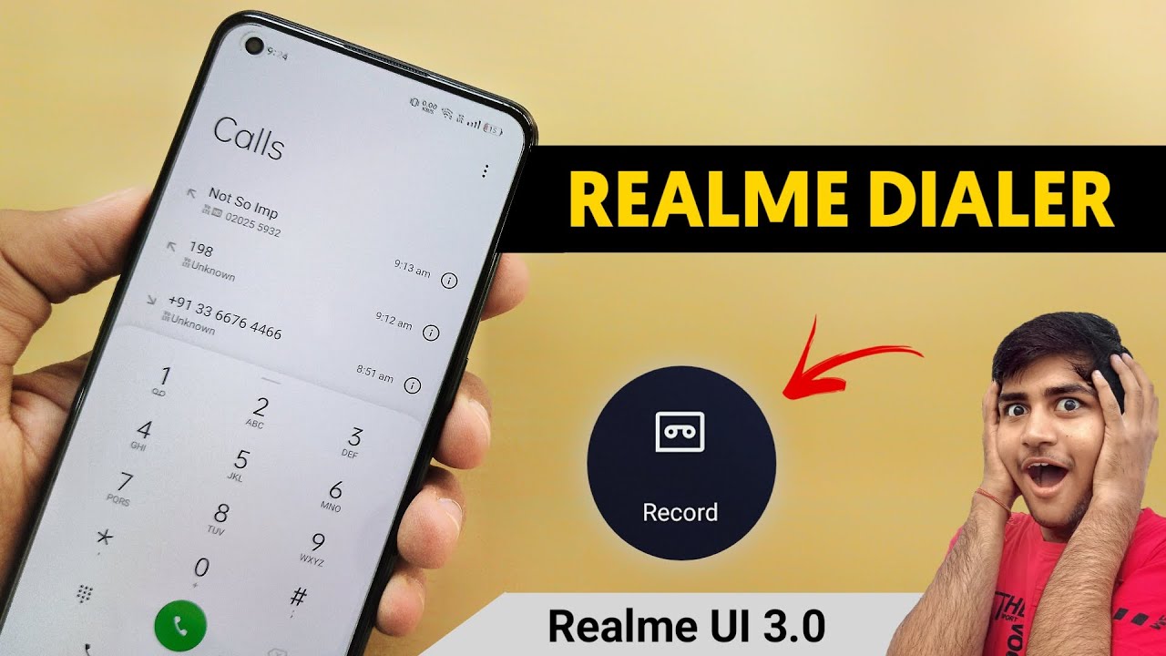 Realme Dialer For Realme UI 3.0 - No BUGs 😍 | Realme Call Recording ...