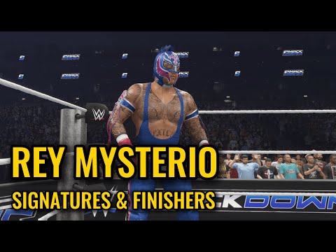 WWE 2K25 Rey Mysterio Signature and Finisher Moves (Gameplay)