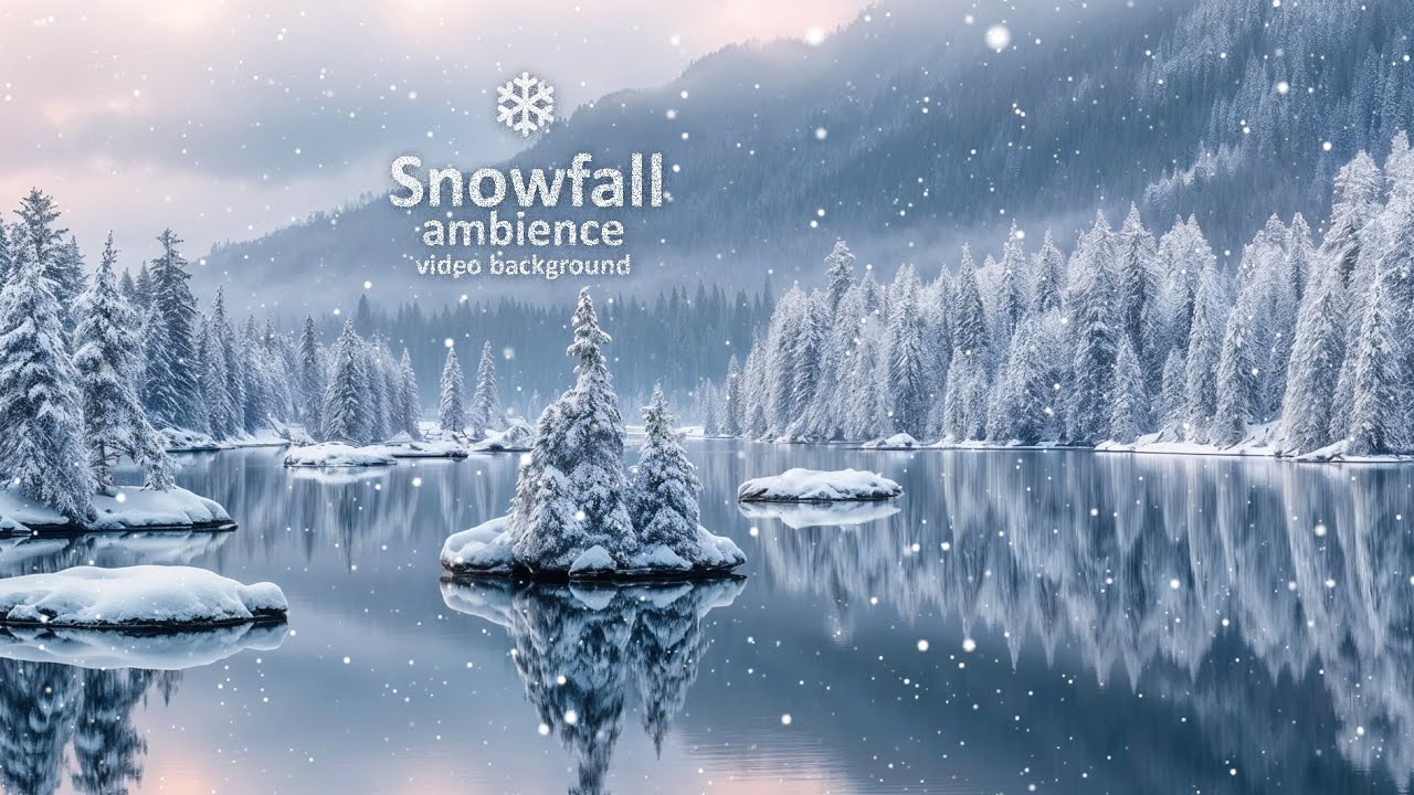 Snowfall Ambience: Calming Winter Wonderland - YouTube