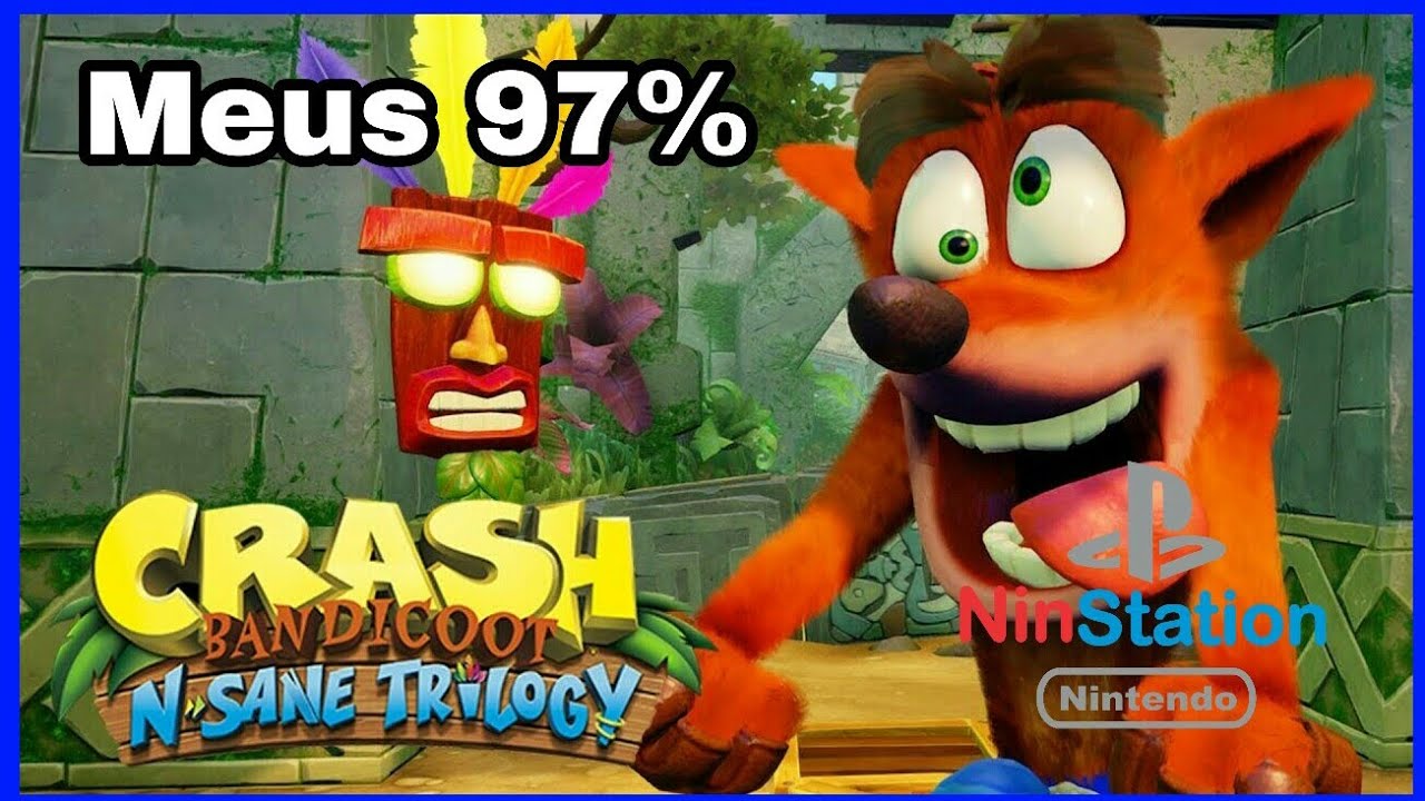 Crash Bandicoot 1 (ps4-fat) Minha Porcentagem e troféus - YouTube