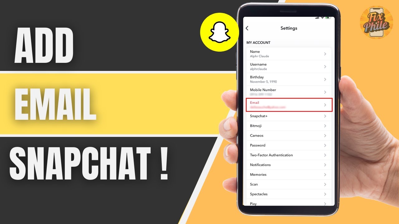 How To Link an Email to Snapchat Account (2025 Tutorial) - YouTube