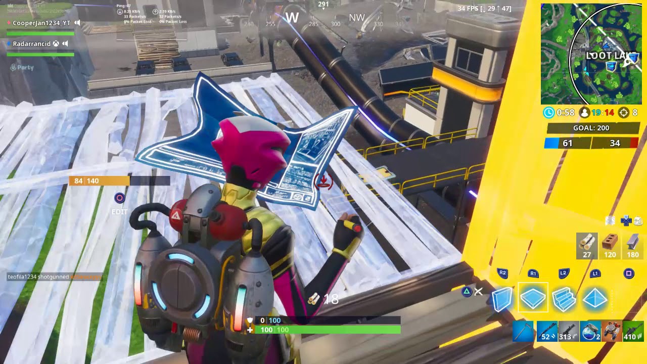 Monster Fights The Robot In Fortnite Battle Royale - YouTube