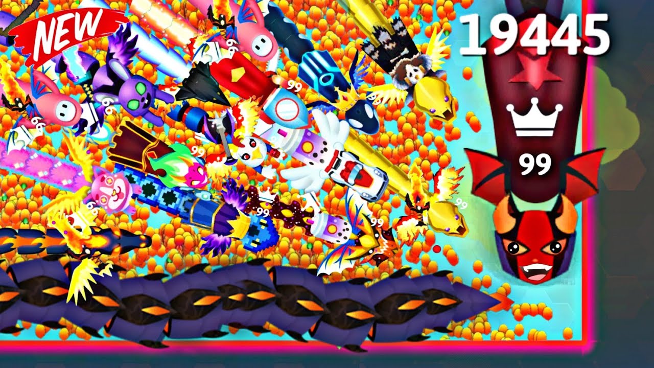 Snake.Io🐍 Damien Snake Vs Top Legendary Snake Snakebatte How Survive ...