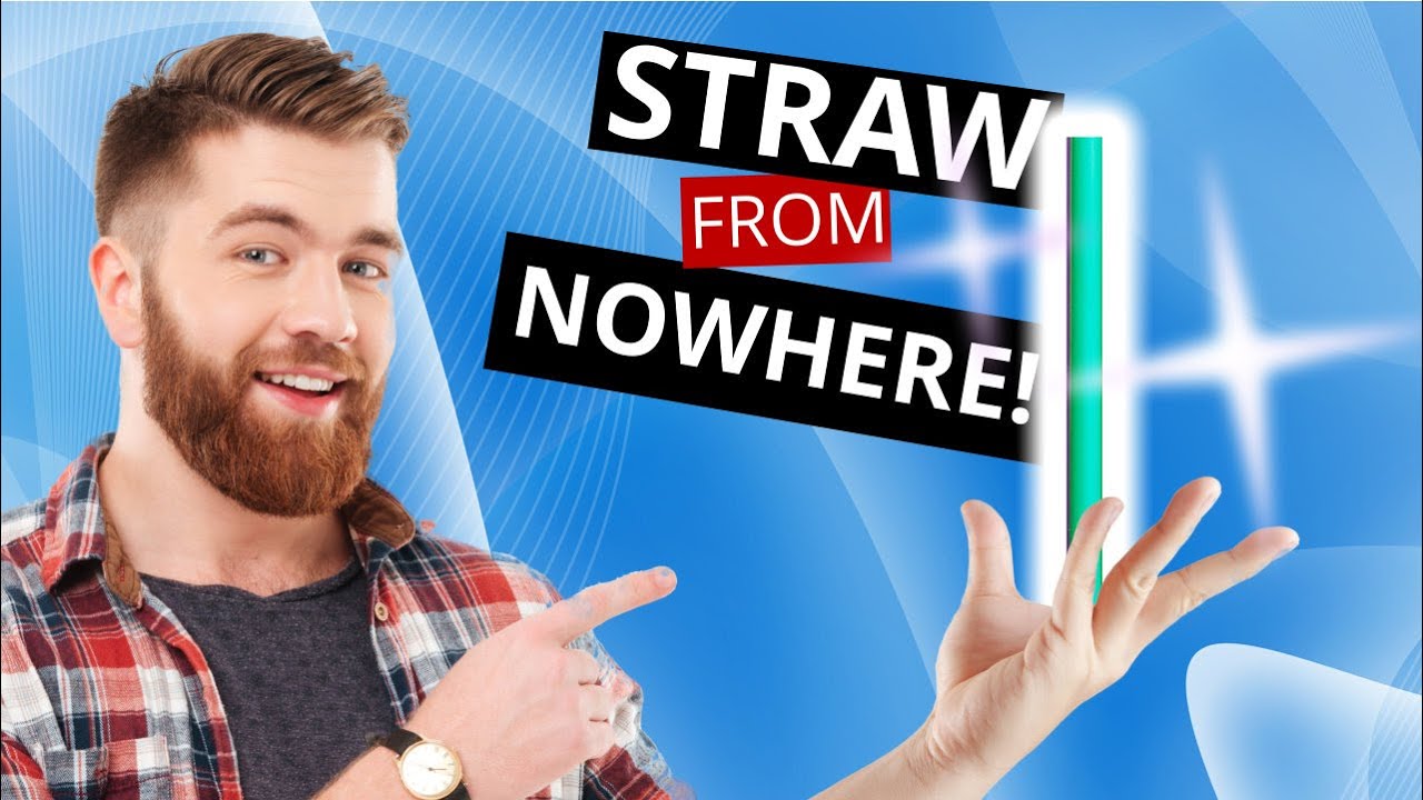Magic Tricks With Straws - Make a Straw Appear From Nowhere in this ...