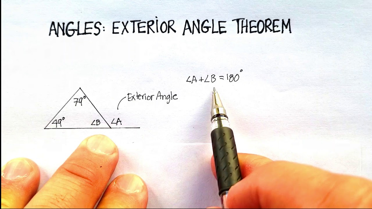 Exterior Angle Theorem - YouTube