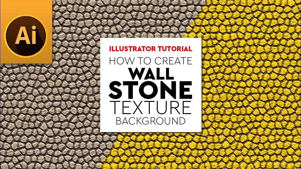 Create Quick Stone Texture Effect in Adobe Illustrator - YouTube