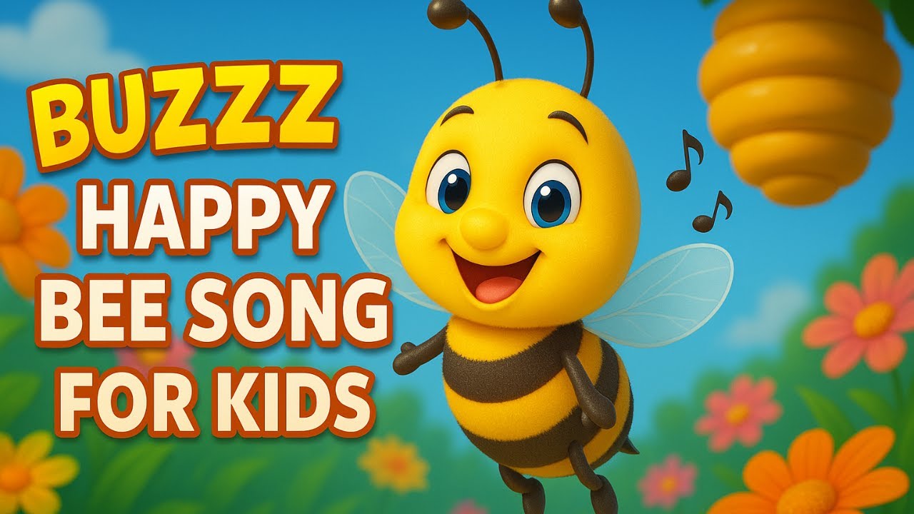 Buzz Buzz! The Happy Bee Song for Kids 🐝🎵 #babysongs - YouTube