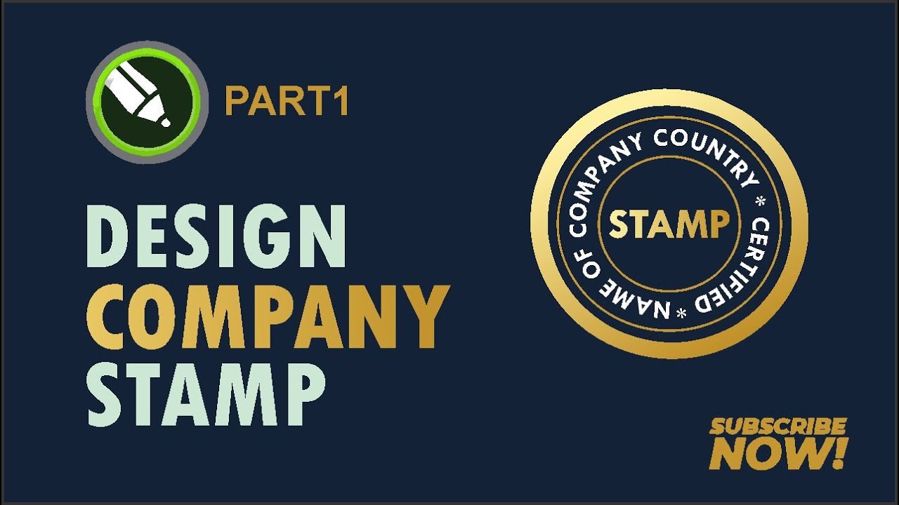 How to Design a Company Stamp for your Company II How to Design Your ...