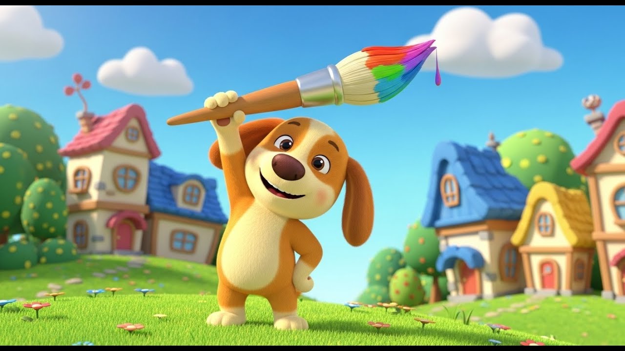 El Perro que Pintó el Cielo | Canciones Infantiles Creativas - YouTube