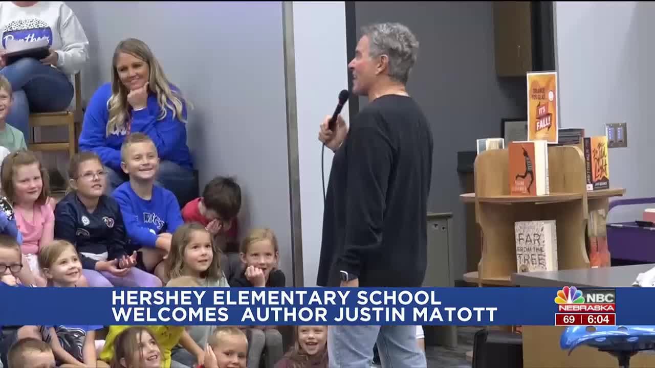 Author Justin Matott visits Hershey Elementary School to deliver anti ...