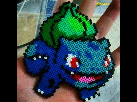 Bulbasaur hama beads mini - YouTube