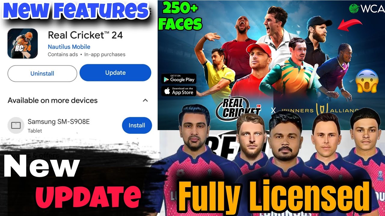 Real Cricket 24 First Fully Licensed Cricket Game | RC24 All Upcoming ...