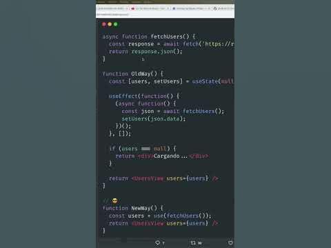 ReactJS. Llegada de “use” #reactjs #reactjstutorial - YouTube