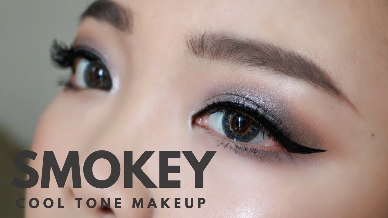 Cool Tone Smokey Eye Makeup Look | Heather Hu - YouTube