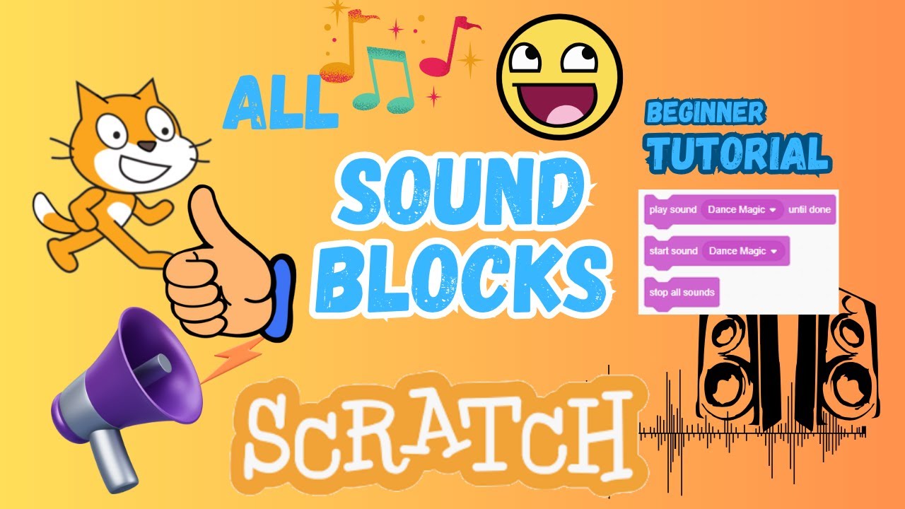 Scratch Sound Blocks FULL TUTORIAL 🎵 | How to Use EVERY Sound Code ...