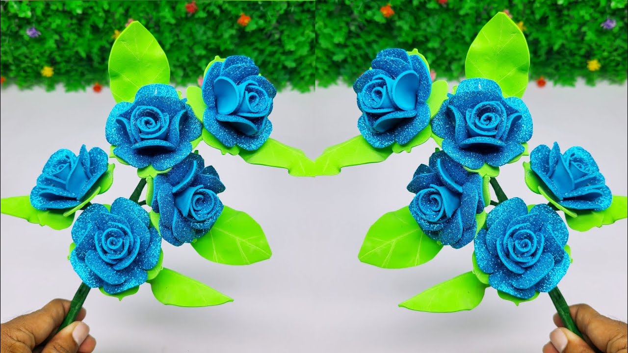 Roses Stick Flower🌹How to Make Roses Flower Making - YouTube