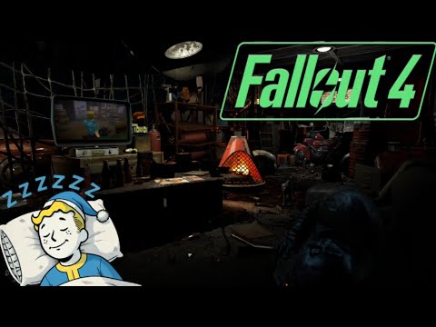 🎃 Fallout 4 Haunted Shack — Thunderstorm, Fireplace & Gameplay Ambience ...
