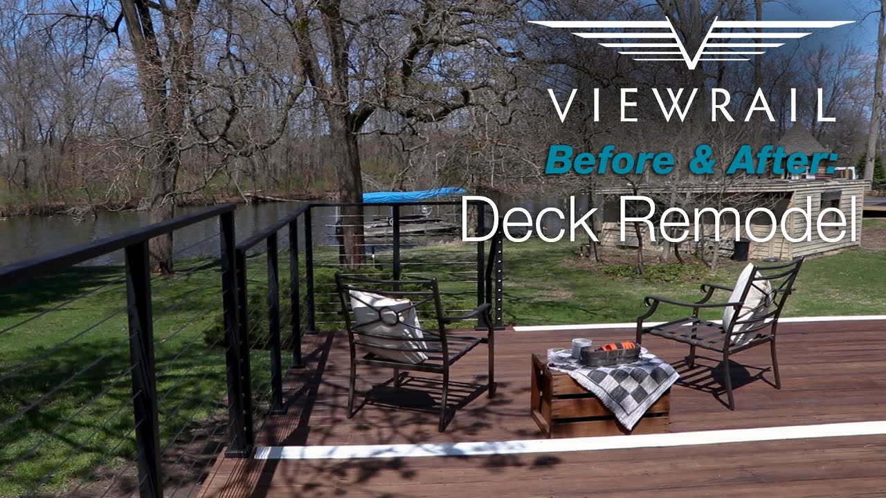 Viewrail Express: Cable Railing Deck Remodel - YouTube