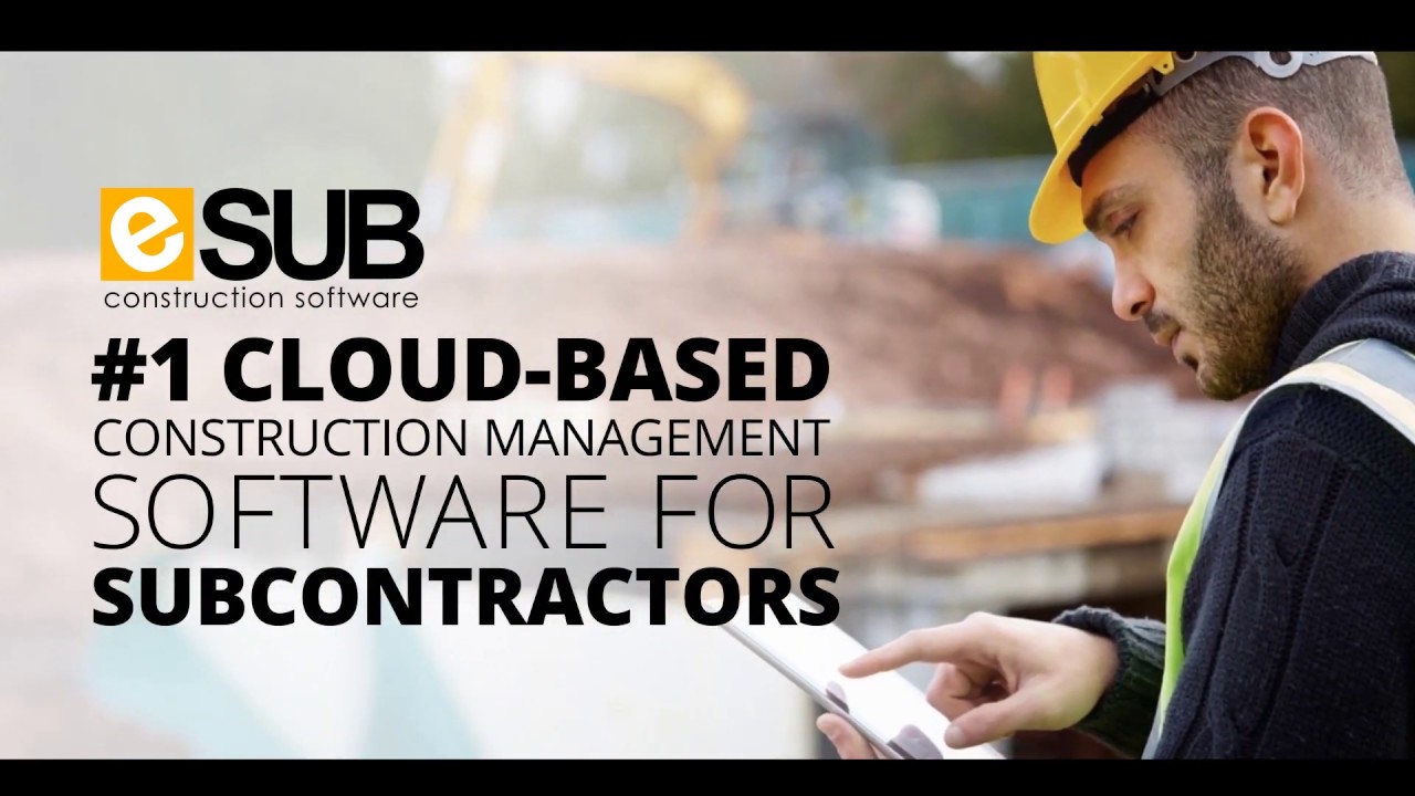 eSUB Construction Software - Platform Preview - YouTube