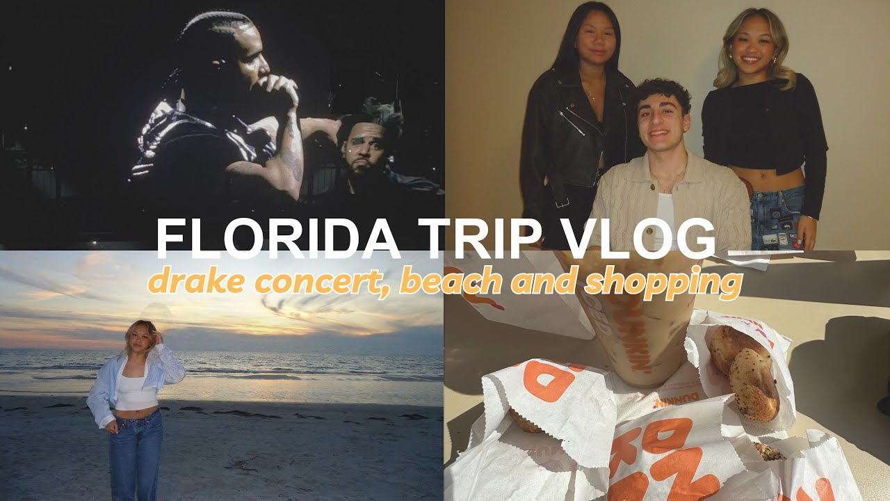 i travelled to florida to see drake... (florida trip vlog) - YouTube