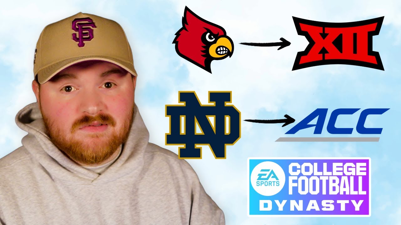 The PERFECT 2026 Conference Realignment in CFB 26 Dynasty - YouTube