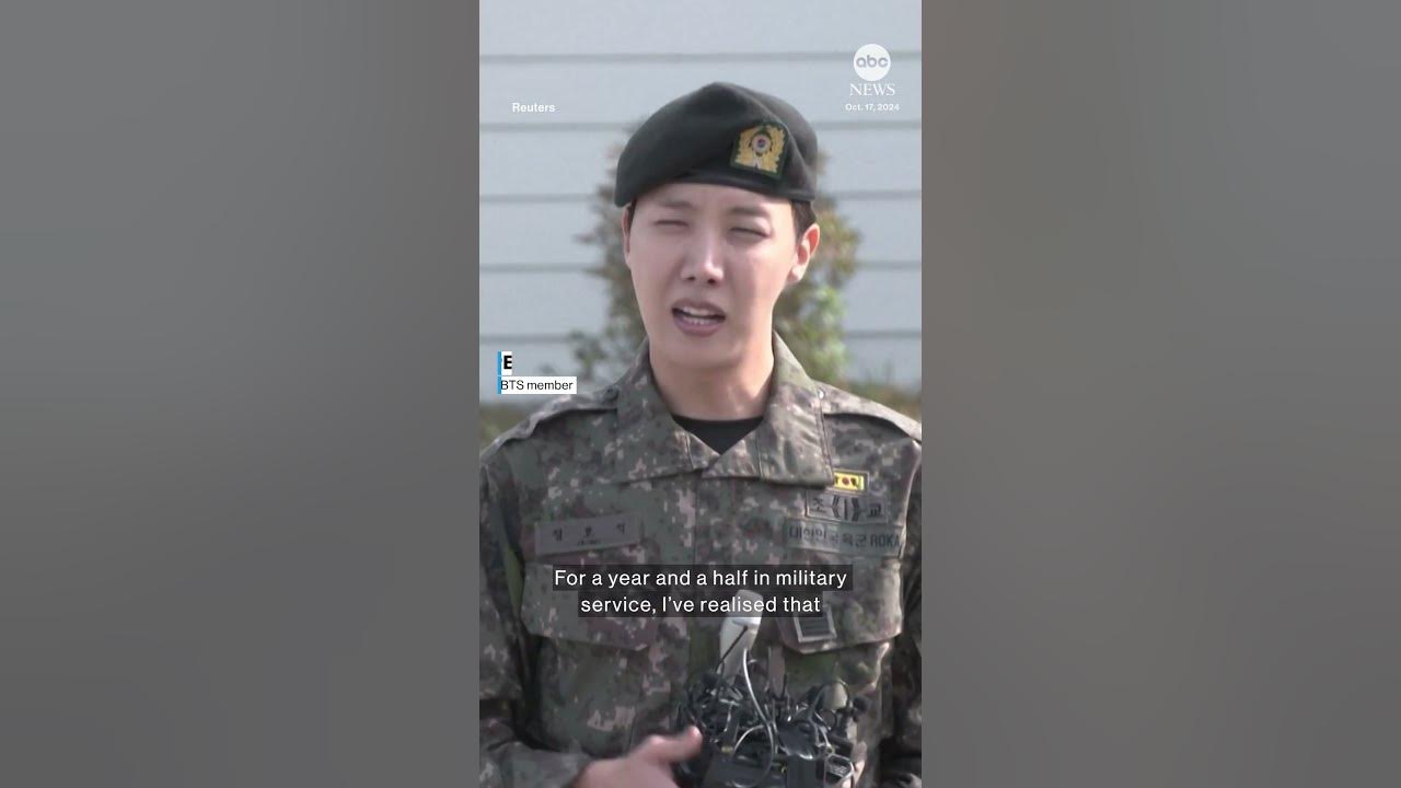 BTS member J-Hope discharged from South Korean military - ABC News - YouTube